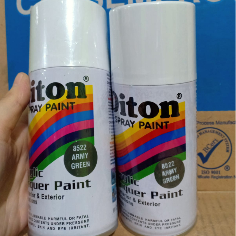 Jual SOLID COLOURS DITON Spray Paint Acrylic Lacquer Paint Pilox Pilok ...