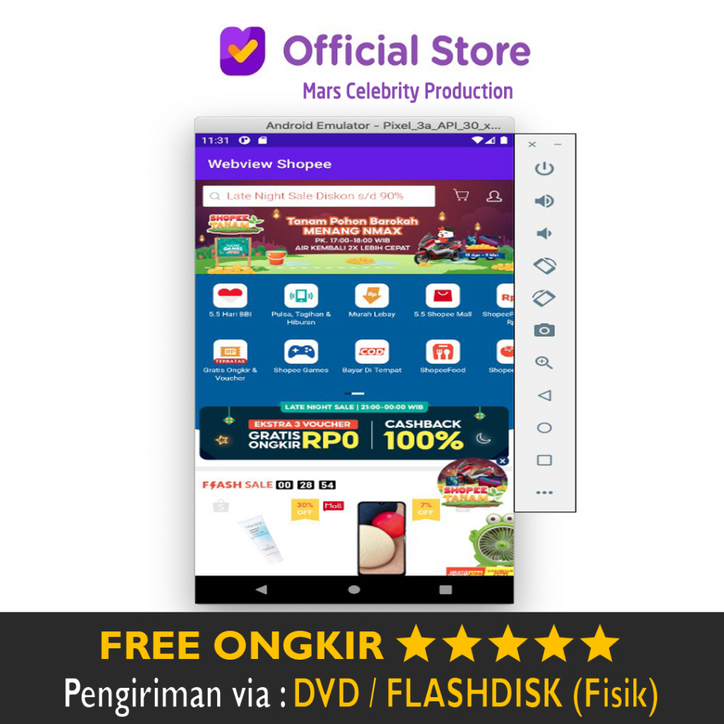 Jual Source Code Aplikasi Android Studio Webview Web View Free Build ...