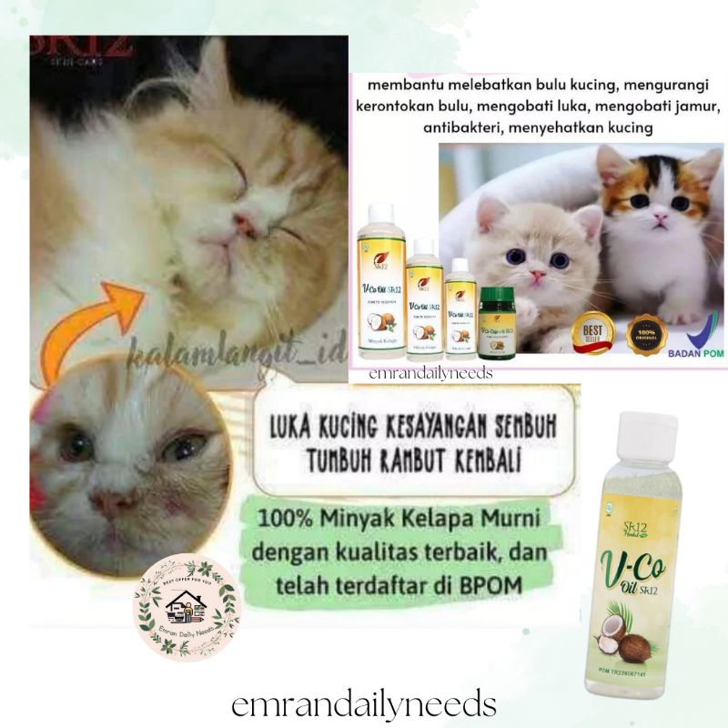 Jual Emran SR12 VICO VCO Virgin Coconut Oil Untuk Kucing Anjing Obat ...
