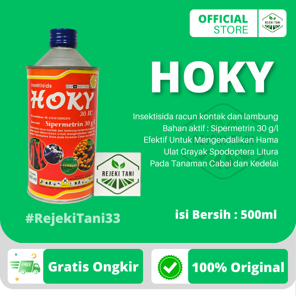 Jual Insektisida HOKY 30 EC 500ml Racun Kontak dan Lambung Hoki Berbentuk Pekatan Untuk ...