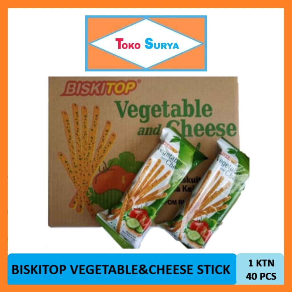Jual Biskitop Vegetable Cheese Stick 40 x 50 Gr (Dus) | Shopee Indonesia