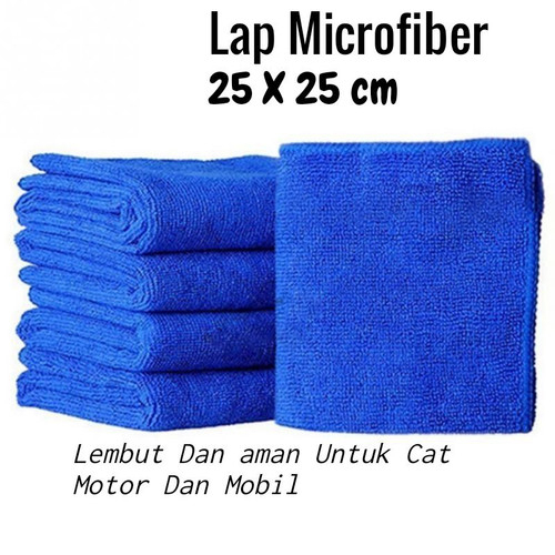 Jual Kain lap microfiber 25 × 25 daya serap tinggi/kain lap motor dan ...