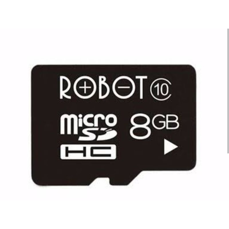 Jual Memory Card Micro SD Card Memory Merk Robot Kapasitas 8GB Class 10 ...