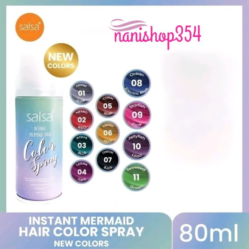 Jual Salsa Instant Mermaid Hair Color Spray Pewarna Rambut Sementara ...