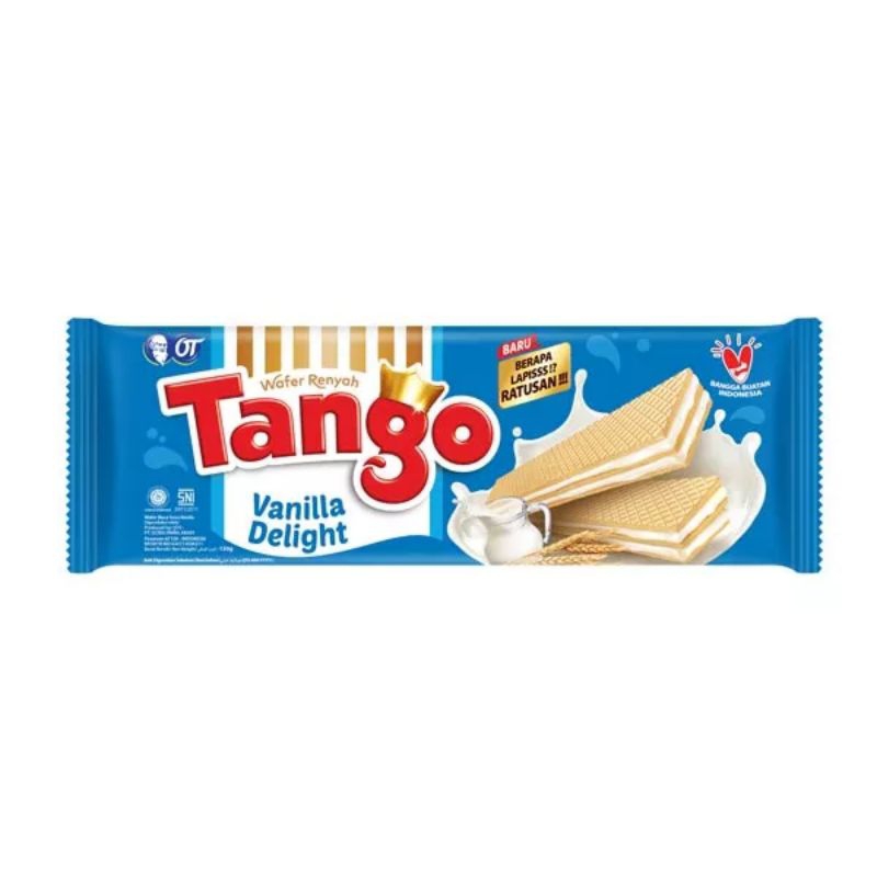 Jual Wafer Tango Vanilla Delight 110 Gram | Shopee Indonesia