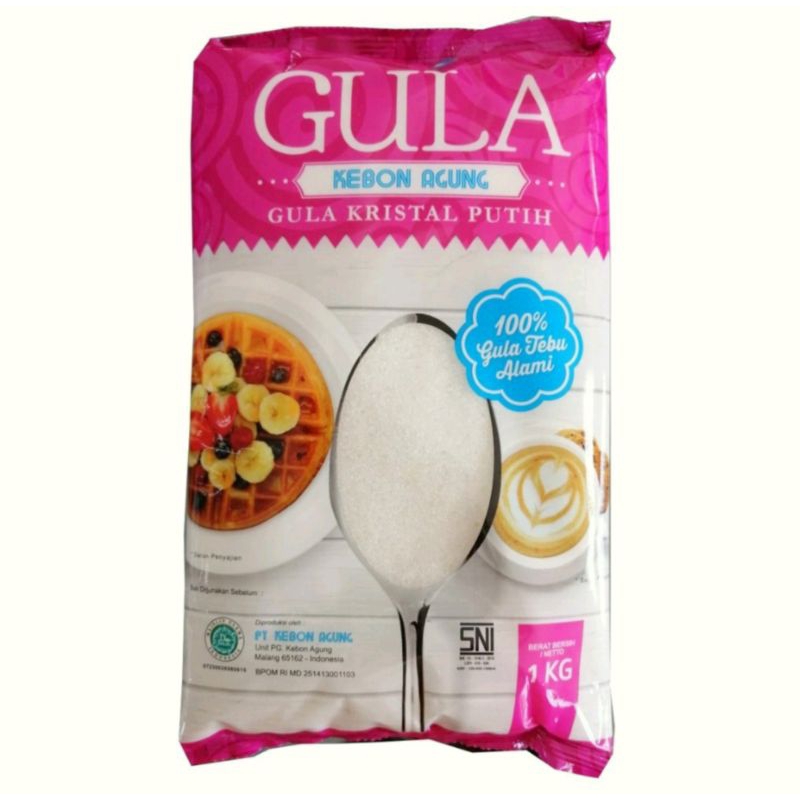 Jual Gula pasir kebun agung 1kg | Shopee Indonesia