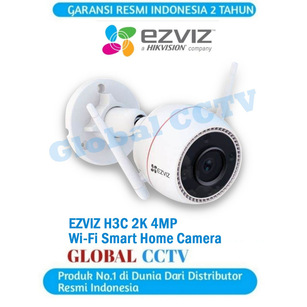 Jual CCTV Ezviz H3C 4MP 2K⁺ Wi-Fi Smart Home Network Camera untuk ...