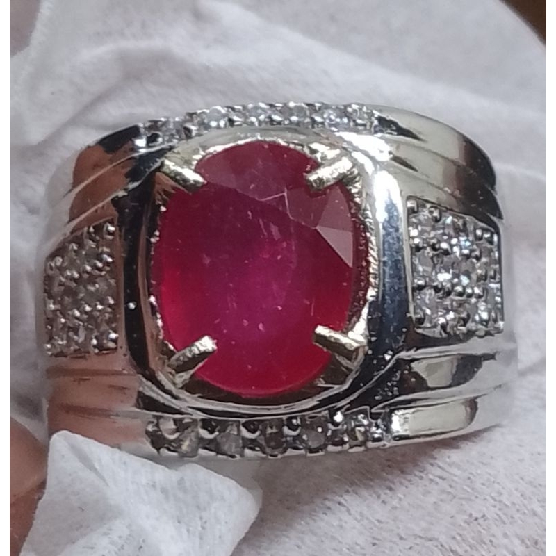 Jual CINCIN BATU RUBY PIGEON BLOOD ASLI NATURAL | Shopee Indonesia