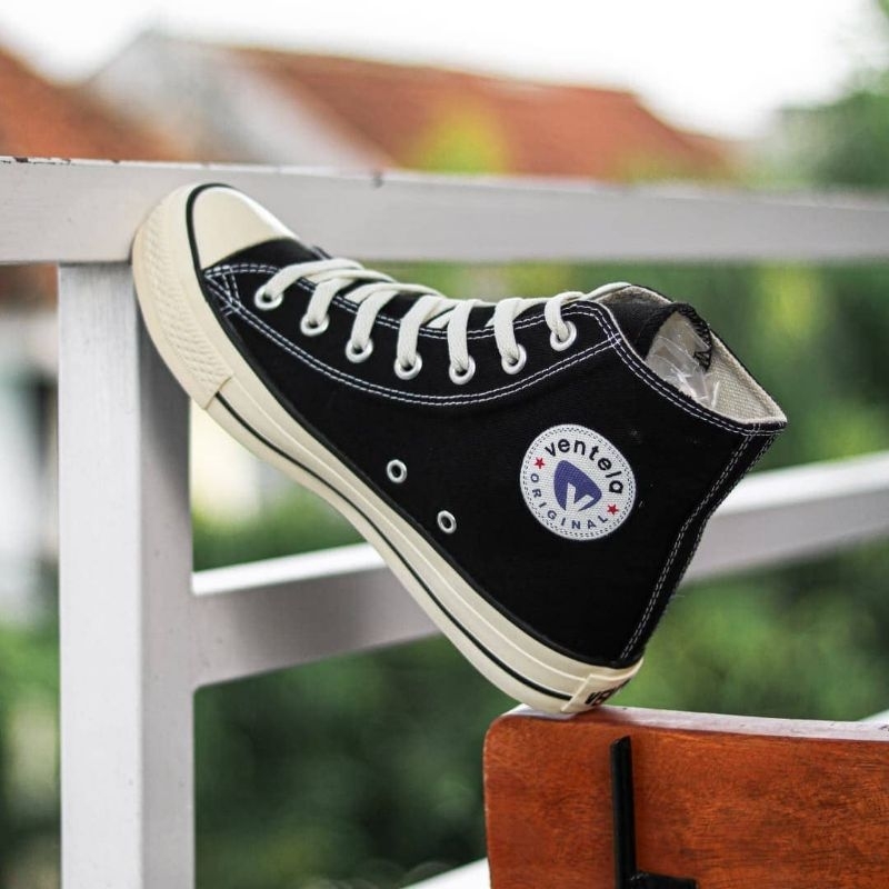 Jual Sepatu Ventela 70s Ethnic Black Natural Original 100% | Shopee Indonesia