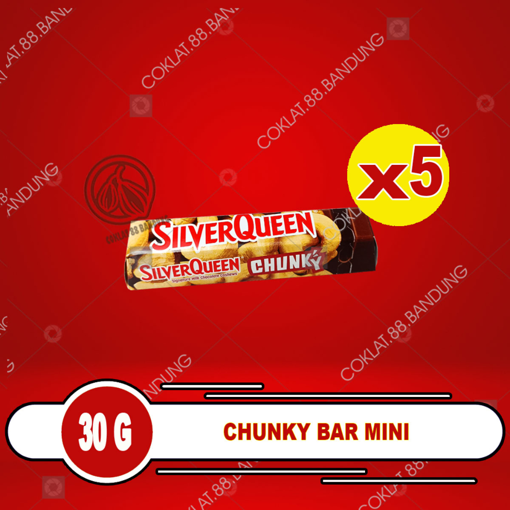 Jual SILVERQUEEN CHUNKY BAR KECIL 26gr X 5 pcs, COKLAT SILVERQUEEN CHUNKY BAR MINI 26 gr ...
