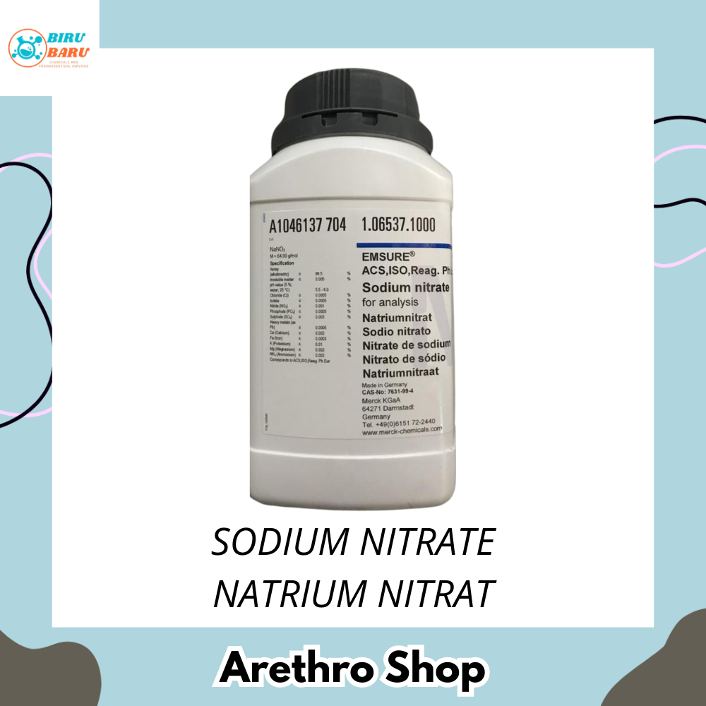 Jual NATRIUM NITRAT / SODIUM NITRATE ( NaNO3 ) PRO ANALISA 10 GRAM ...