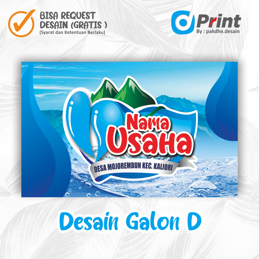 Jual LABEL GALON / STIKER GALON / PRODUK GALON / STIKER AIR MINERAL ...
