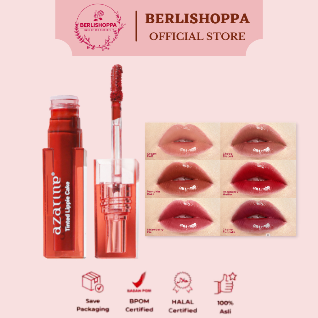 Jual AZARINE Tinted Lippie Cake / Lip Tint Azarine | Shopee Indonesia