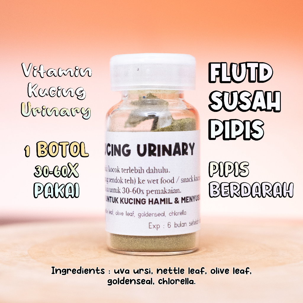 Jual Vitamin Urinary Kucing (FLUTD / FUS, Susah Pipis) | Shopee Indonesia