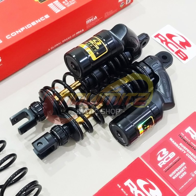 Jual Shock RCB Racing Boy VS 305mm Premium Black Series Aerox 155 New ...