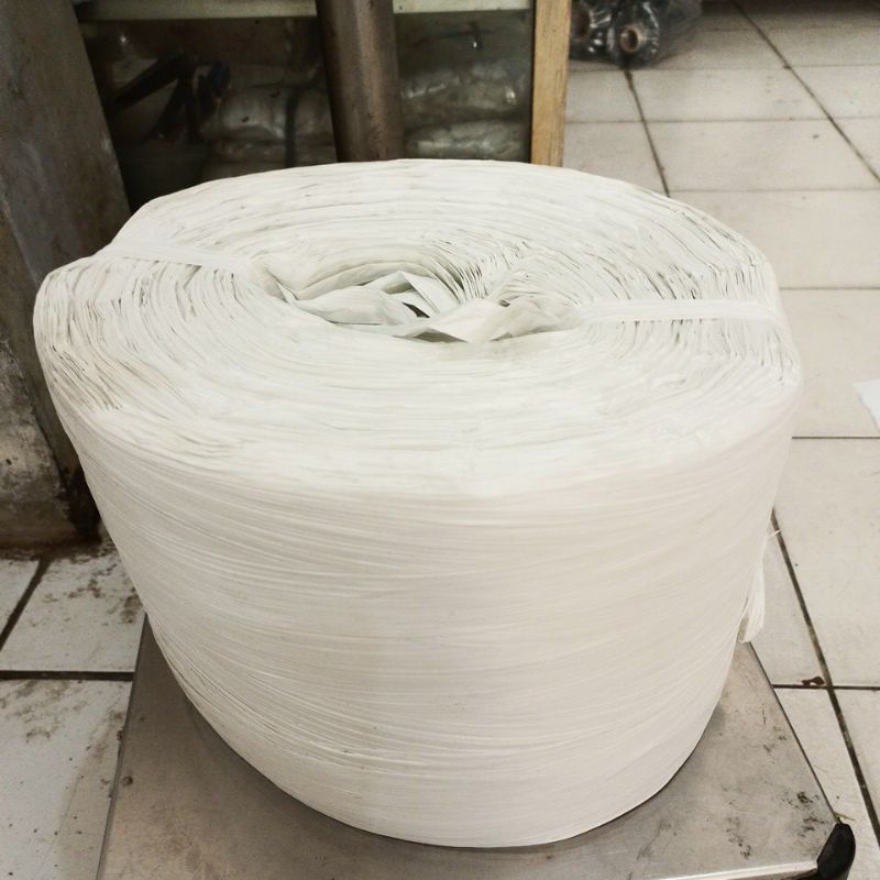 Jual Tali Plastik Tjung polos rafia putih Kiloan harga per roll ...