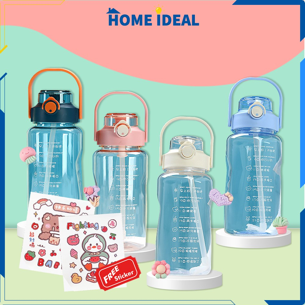 Jual Botol Minum Motivasi 1500ML dengan Sedotan / Botol Air Minum BPA ... Jual Botol Minum Motivasi 1500ML dengan Sedotan / Botol Air Minum BPA ...
