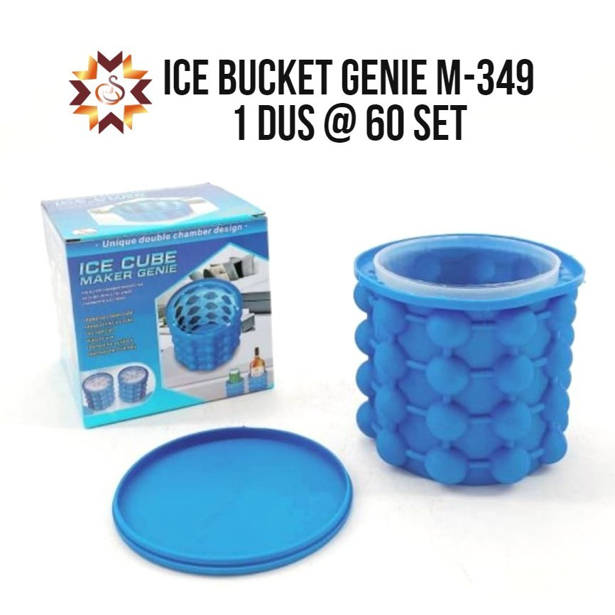 Jual Ice Bucket M-349 Silicone Cetakan Es Batu Berbentuk Bulat Praktis ...