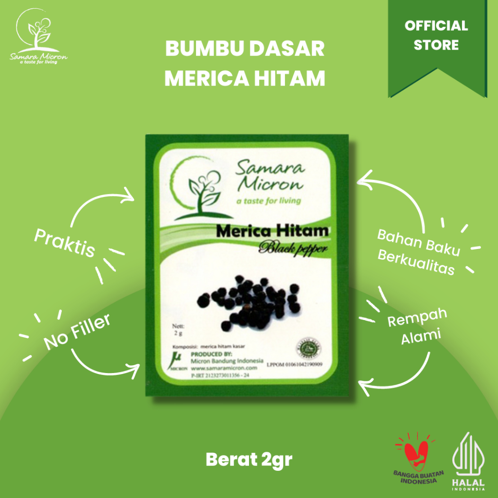 Jual Merica Hitam Samara Micron - 2gr | Shopee Indonesia