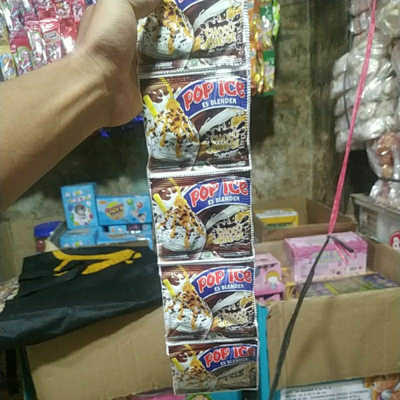 Jual Pop Ice Choco Cheese Milk Shake Powder Renteng | Shopee Indonesia