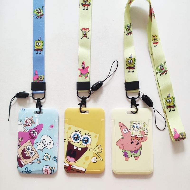Jual ID Card Holder Name Tag Lanyard / Kalung Kartu Identitas Kartun ...