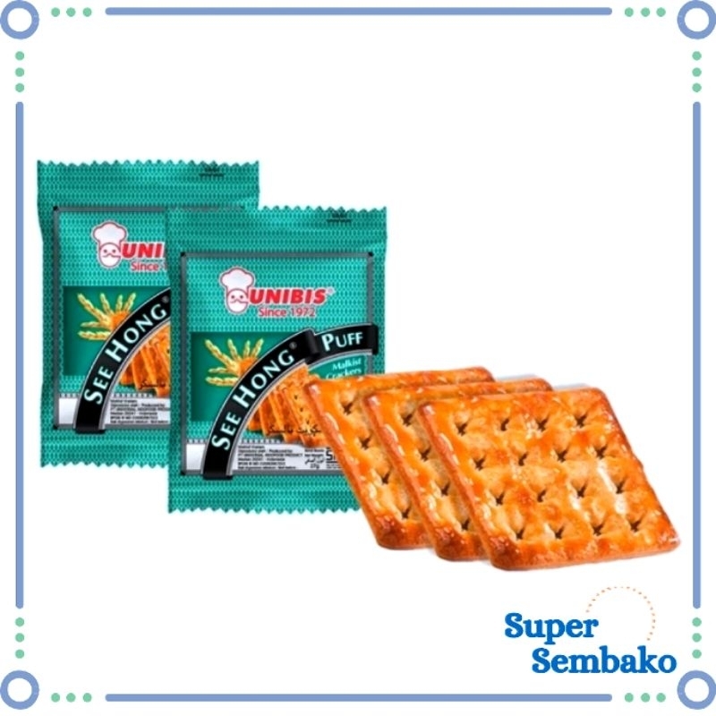 Jual SNACK JADUL BISKUIT CRACKERS UNIBIS SEE HONG PUFF 27gr RENCENG ISI ...