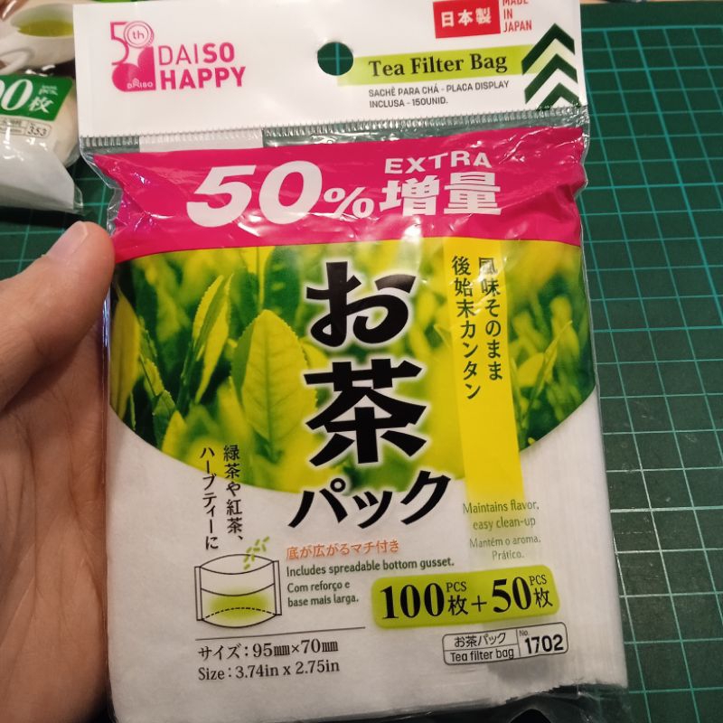 Jual Daiso saringan teh paper bag tea kertas saringan teh filter teh ...