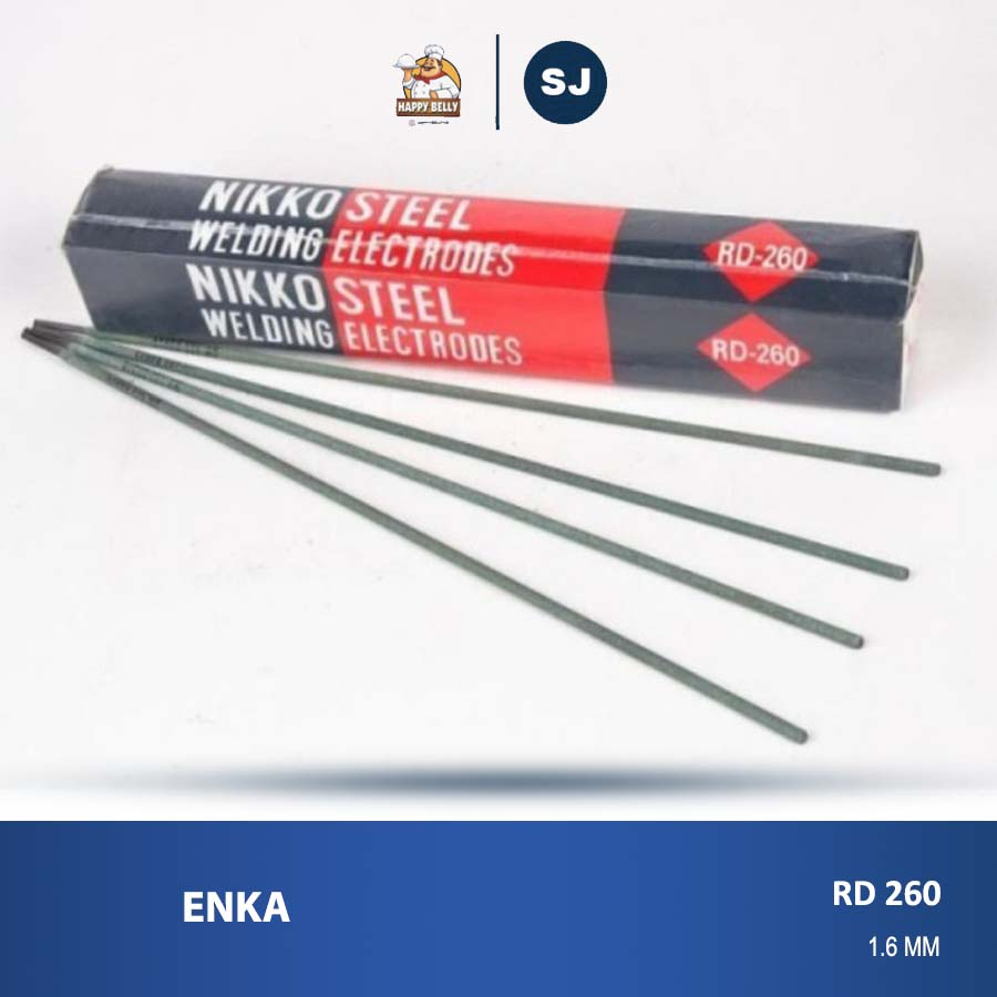 Jual kawat Las Stick/Electroda Nikko RD-260 diameter 1,6mm packing 2kg ...