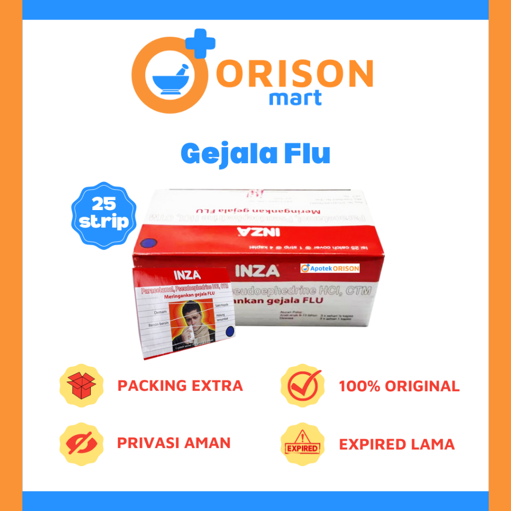 Jual INZA BOX ISI 25 STRIP @4 TABLET | Shopee Indonesia