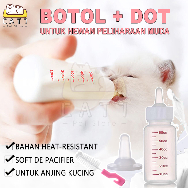 Jual Botol Dot Kucing Botol Susu Kucing Dot Botol Susu Anjing 60ML ...