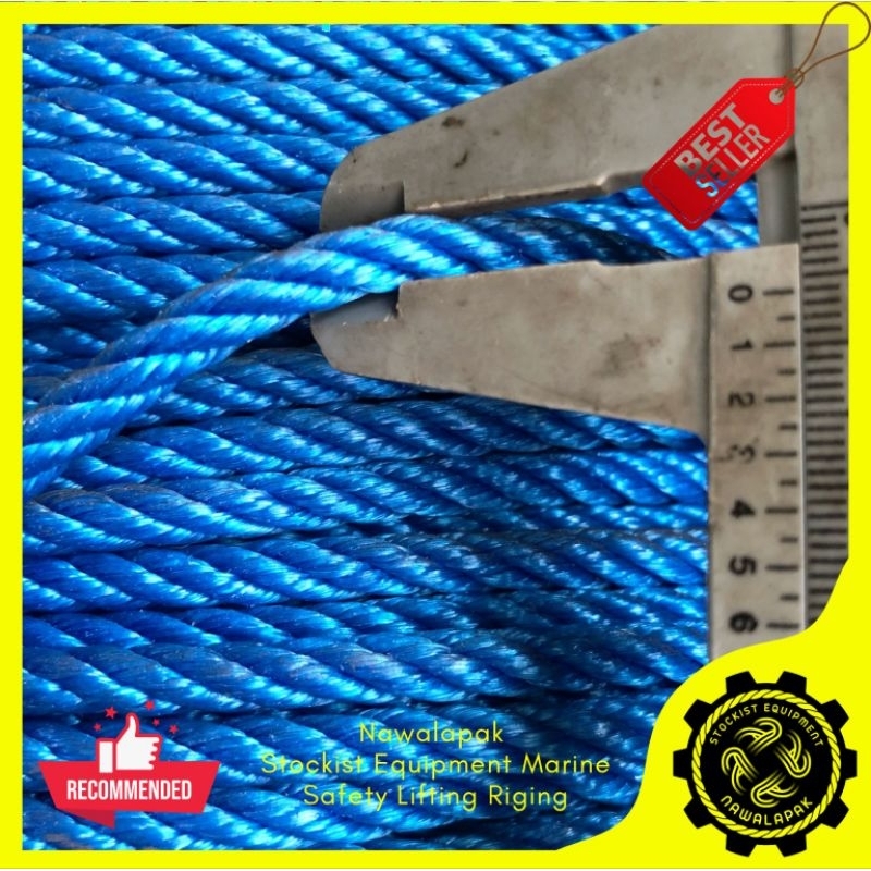Jual Tali Tambang Plastik 6mm Seagull / Tali Tampar / Harga Per Meter | Shopee Indonesia