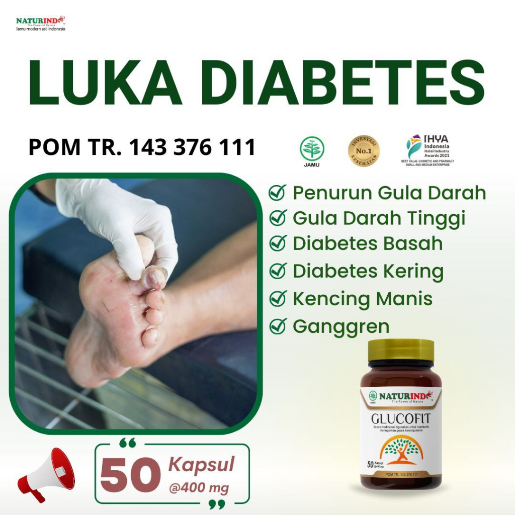 Jual Obat Herbal Pengering Luka Diabetes Basah Kering Kencing Manis ...