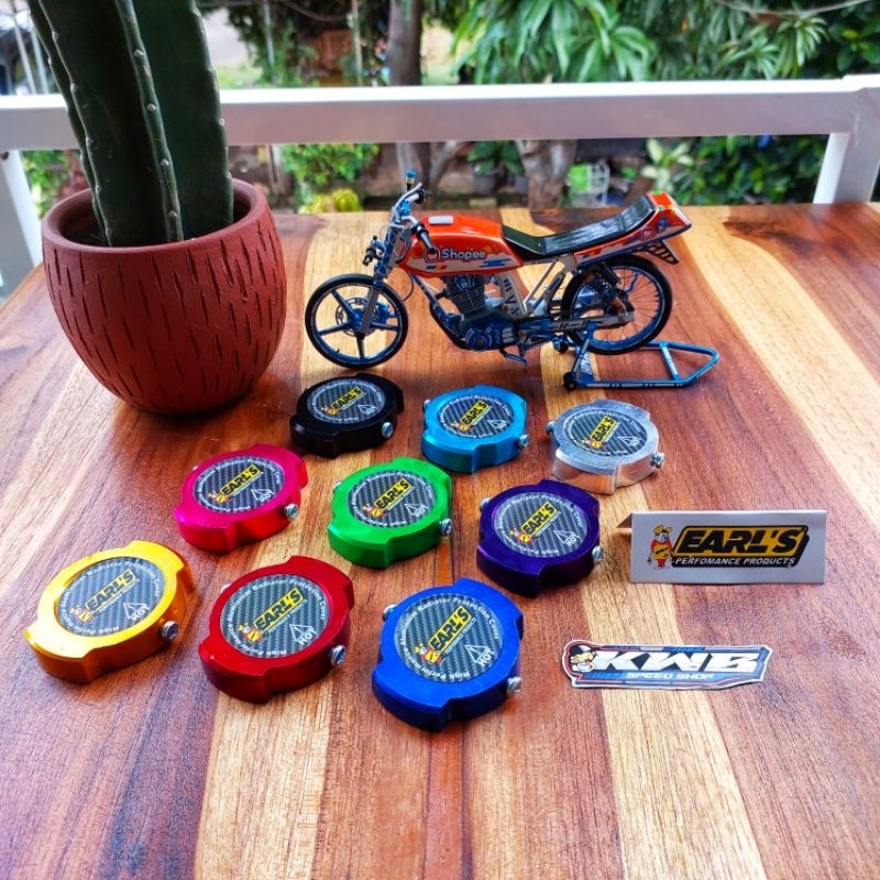 Jual TUTUP RADIATOR EARLS CARBON COVER TUTUP CUP AIR RADIATOR HRC EARLS ...