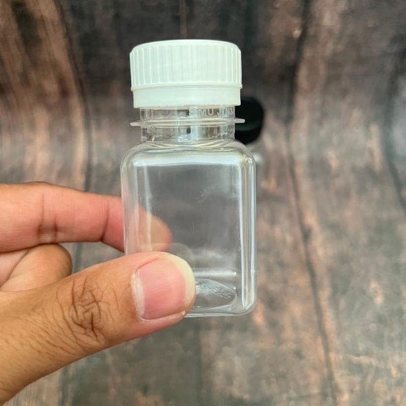 Jual Botol Kapsul Obat Kotak Bening Ukuran 50ml Isi 50 Pcs | Shopee ...