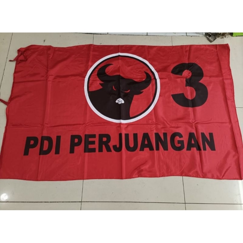 Jual Bendera partai PDIP ukuran 100 x 150 cm | Shopee Indonesia