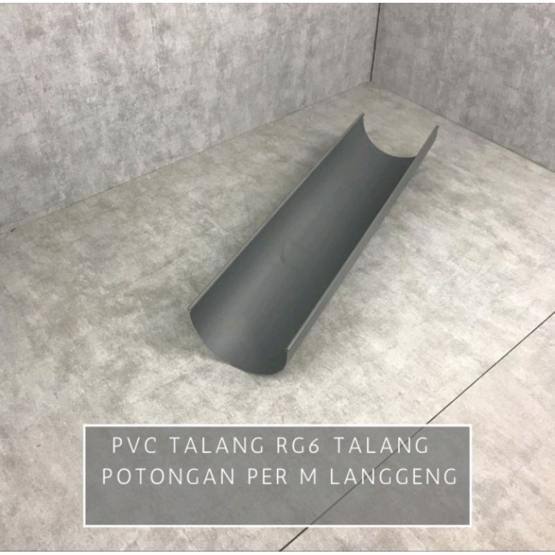 Jual Talang Air Oval PVC Talang Pipa HR RG 6" 6 Inch Per Meter | Shopee ...