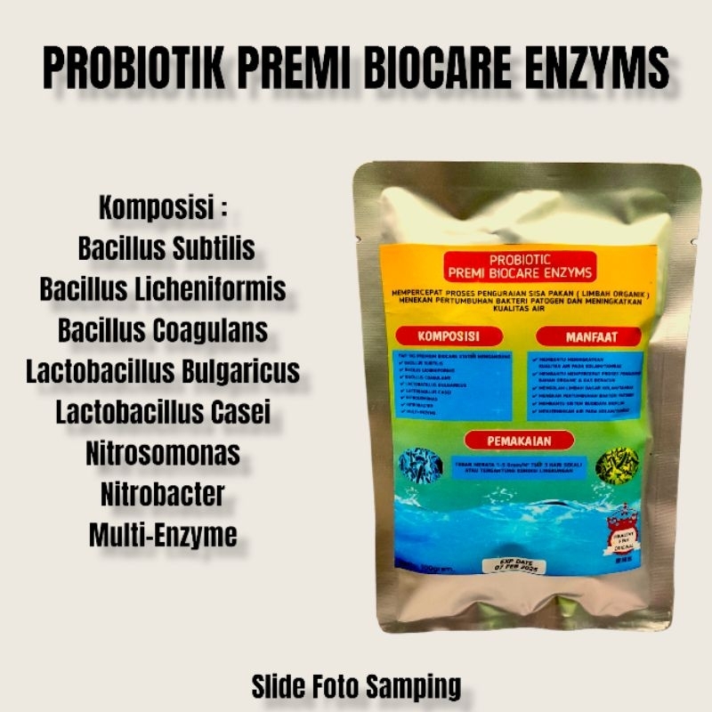 Jual probiotik bakteri premi biocare Enzym penjernih air 100gr ...