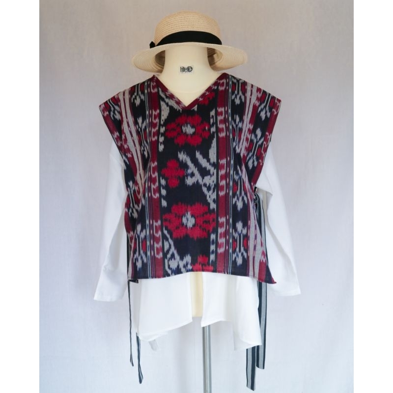 Jual Vest Rompi Tenun Red Series | Shopee Indonesia