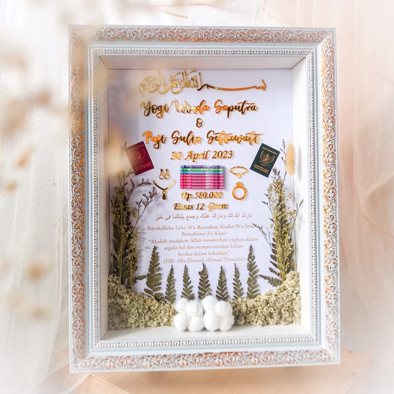 Jual Mahar nikah / bingkai mahar pernikahan / mas kawin | Shopee Indonesia