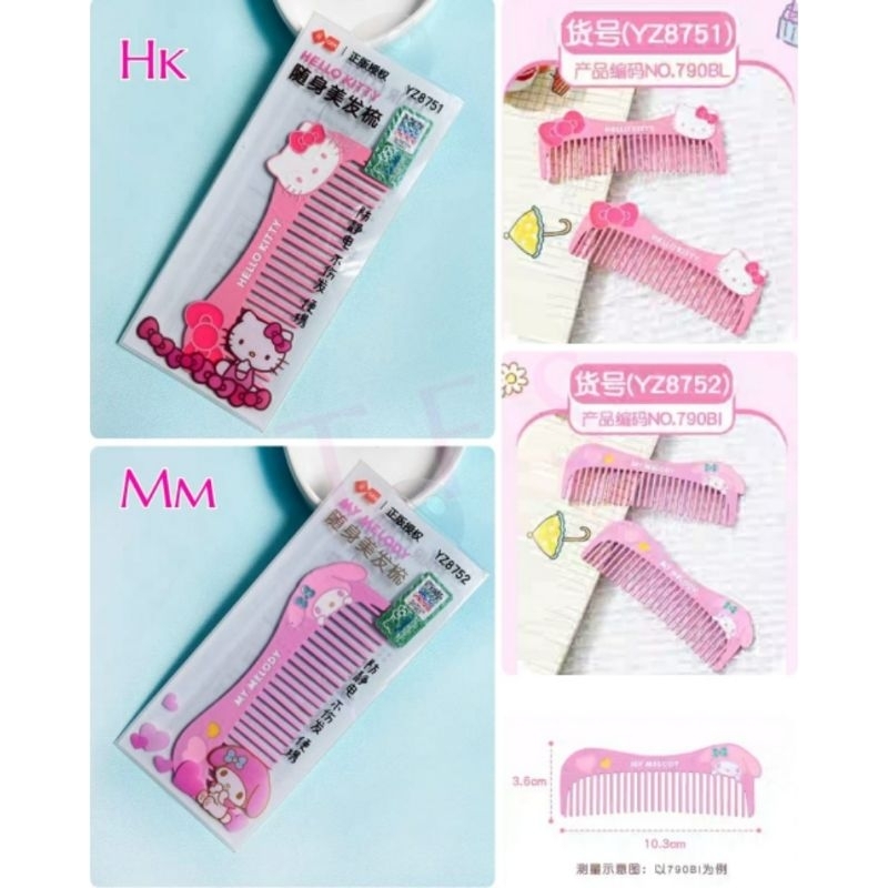 Jual CL Sisir besi embos Hello Kitty My Melody | Shopee Indonesia