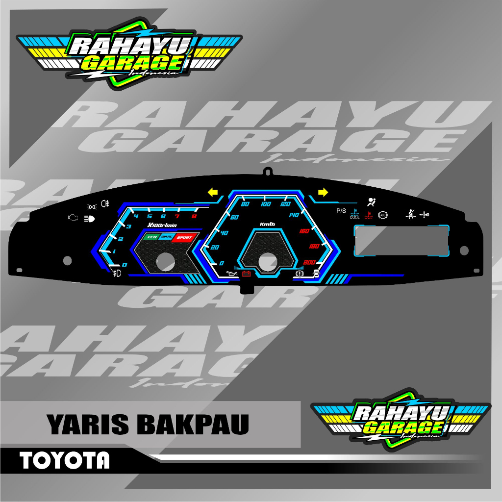 Jual papan speedometer yaris custom bakpo panel spidometer toyota ...