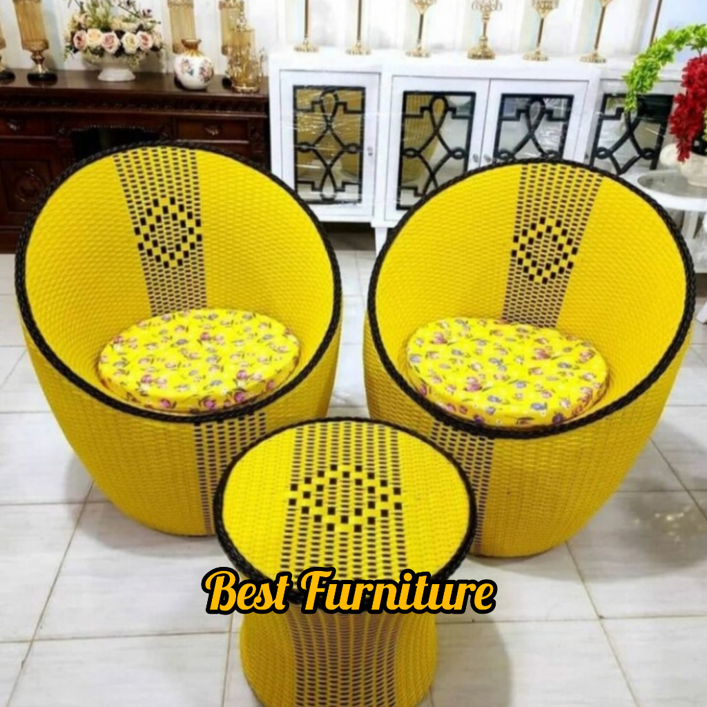 Jual Kursi Korsi Bangku Teras Malas Santai Anyaman Rotan Sintetis ...