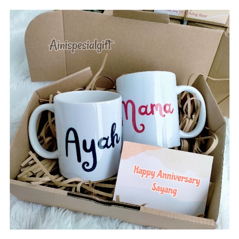 Jual MUG CANGKIR COUPLE Custom REQUEST NAMA Desain unik cantik (2pcs ...