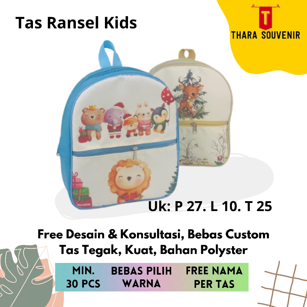 Jual TAS SEKOLAH RANSEL, Souvenir Hadiah Tas Sekolah Madrasah Anak PAUD ...