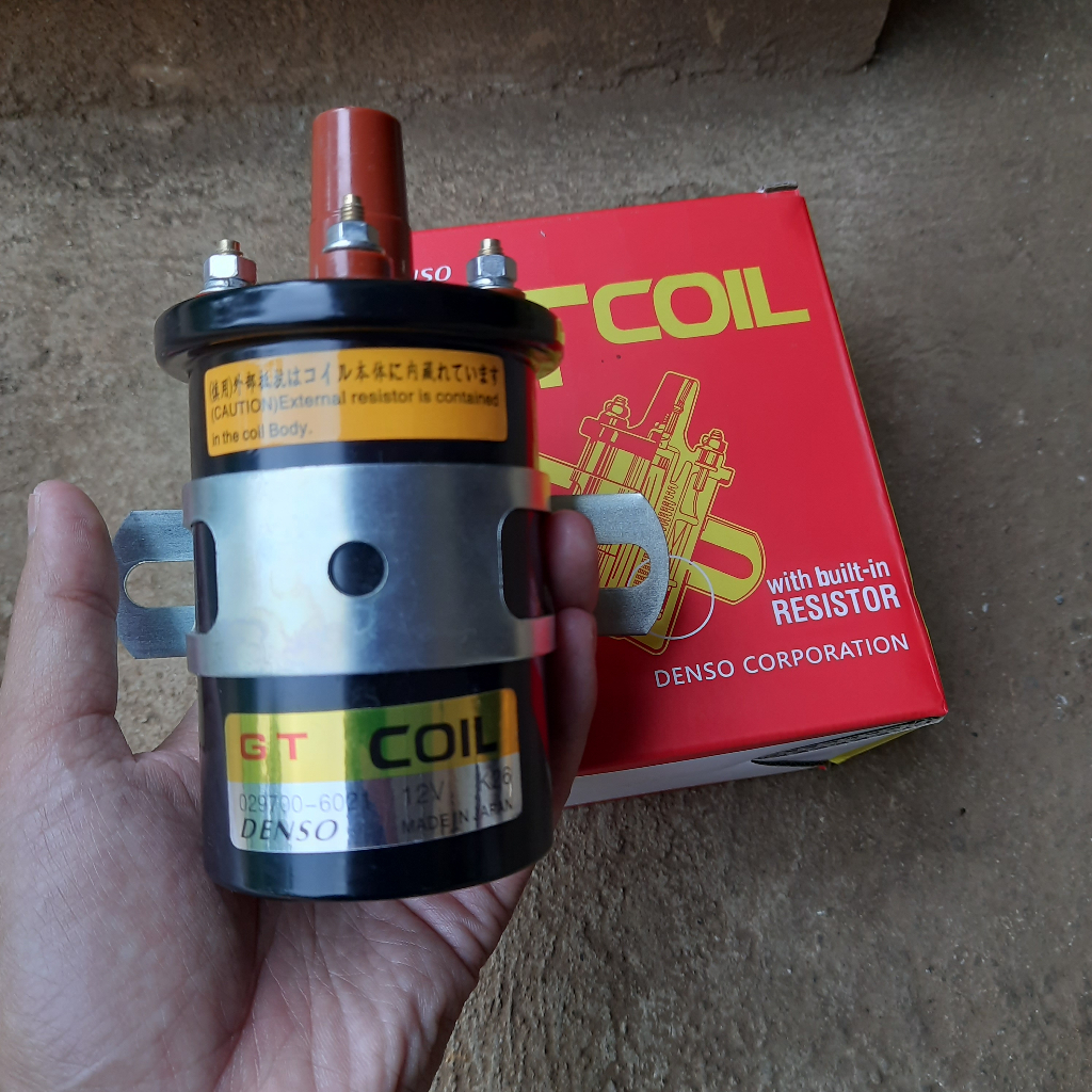 Jual Koil Universal 12V Merk Denso GT Coil - Koil Botol Kaki 3 Kijang ...