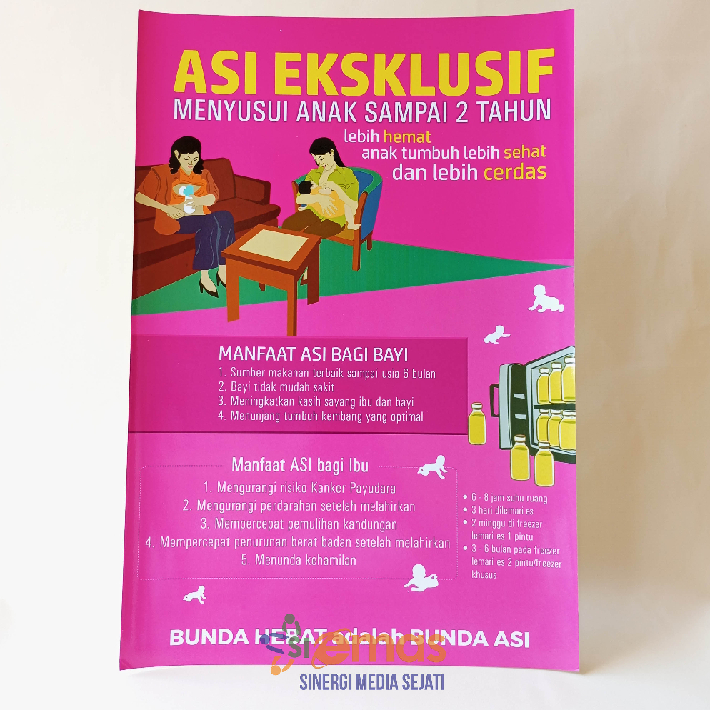 Jual Poster Kebidanan | Poster ASI Esklusif | Poster Menyusui Anak ...