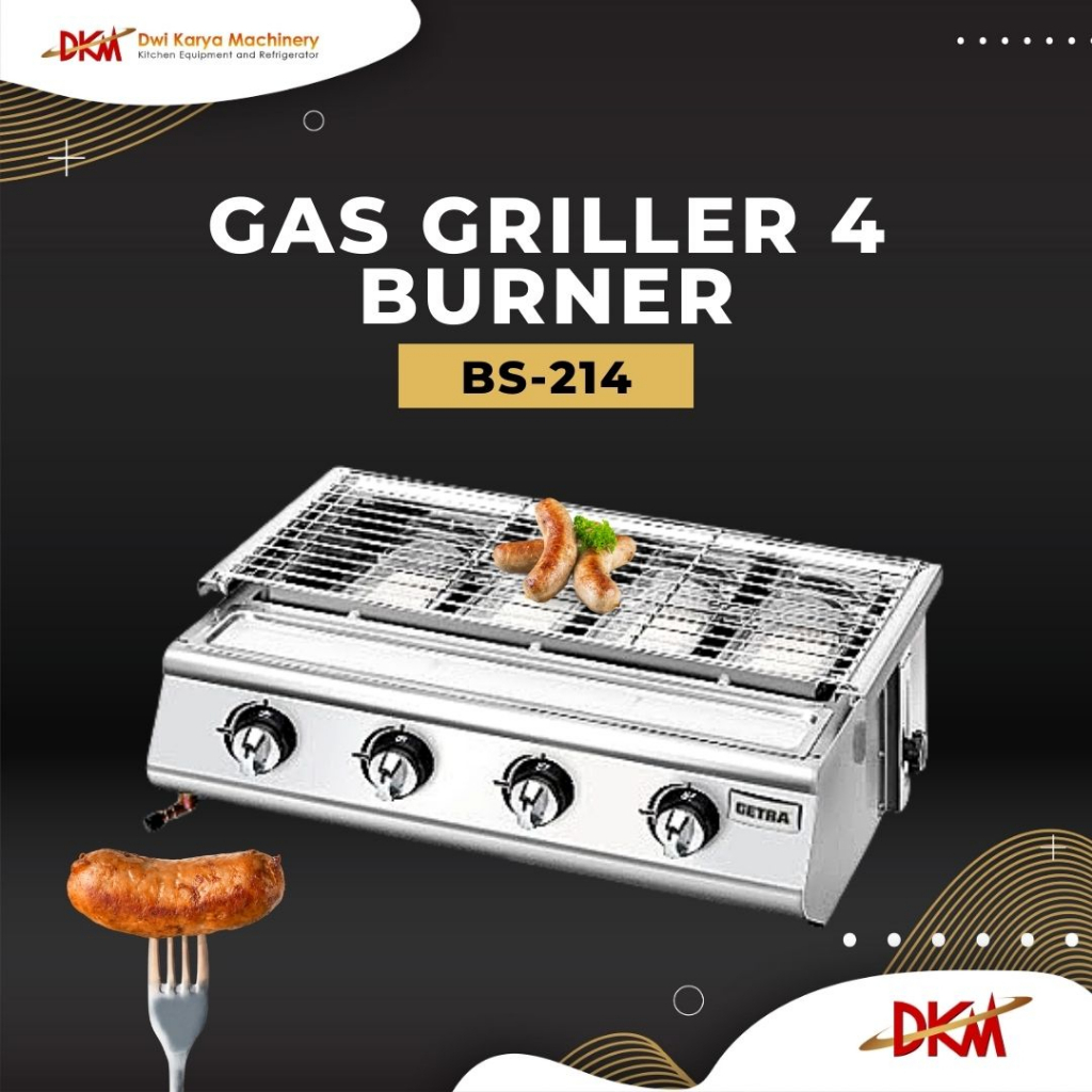 Jual Griller S/S 4 Burner BBQ Getra BS214 | Shopee Indonesia