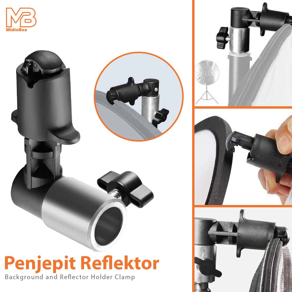 Jual Midio Background and Reflector Holder Clamp Clip Penjepit ...