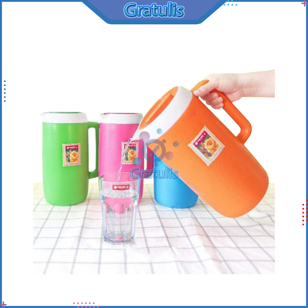 Jual WATER JUG LION STAR [2.5 LITER] / THERMO TEMPAT AIR MINUM 2 LITER / TEKO PLASTIK AIR PANAS ...