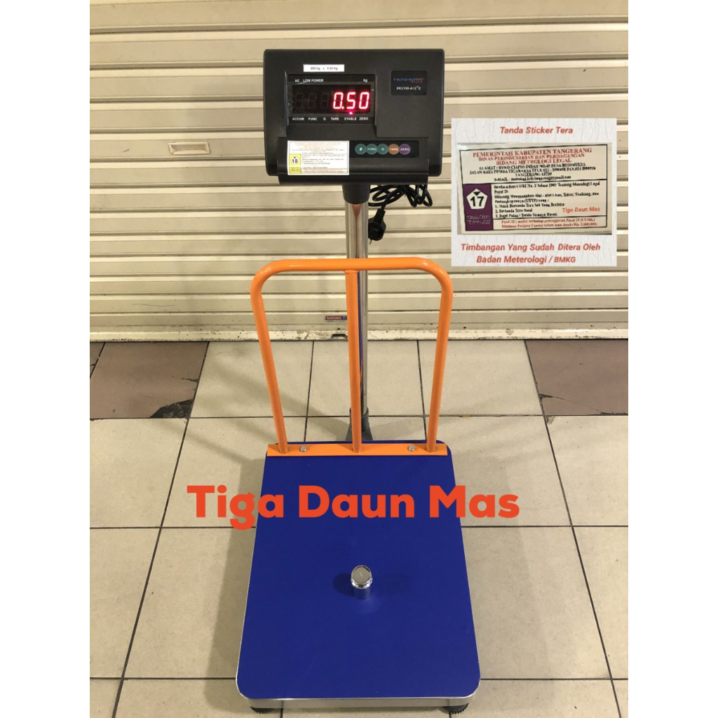 Jual Timbangan Digital Barang / Timbangan Lantai / Bench Scale A12E + Pagar | Shopee Indonesia